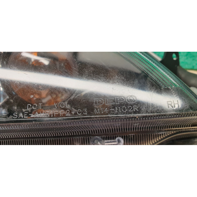 MITSUBISHI LANCER RIGHT BLACK HEADLIGHT 2004-2007 DEPO 08-M14-1102R M14 ...