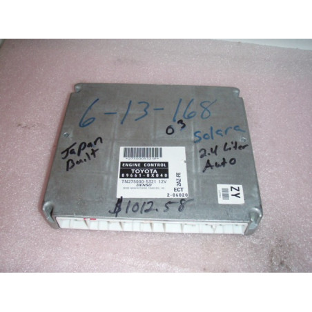 TOYOTA CAMRY 2.4L AUTO TRANS ECM ENGINE COMPUTER 2003 89661-0X040 TN275000-5321