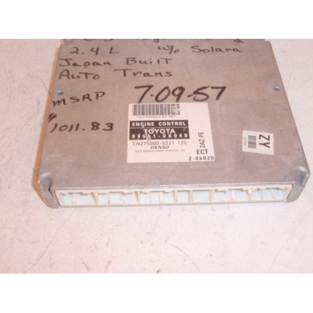 TOYOTA CAMRY 2.4L AUTO TRANS ECM ENGINE COMPUTER 2003 89661-0X040 TN275000-5321