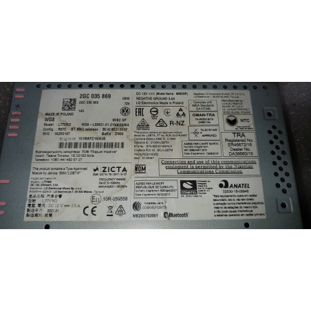 VOLKSWAGEN TAOS JETTA POLO T-CROSS T-ROC RADIO RECEIVER DISPLAY SCREEN ...