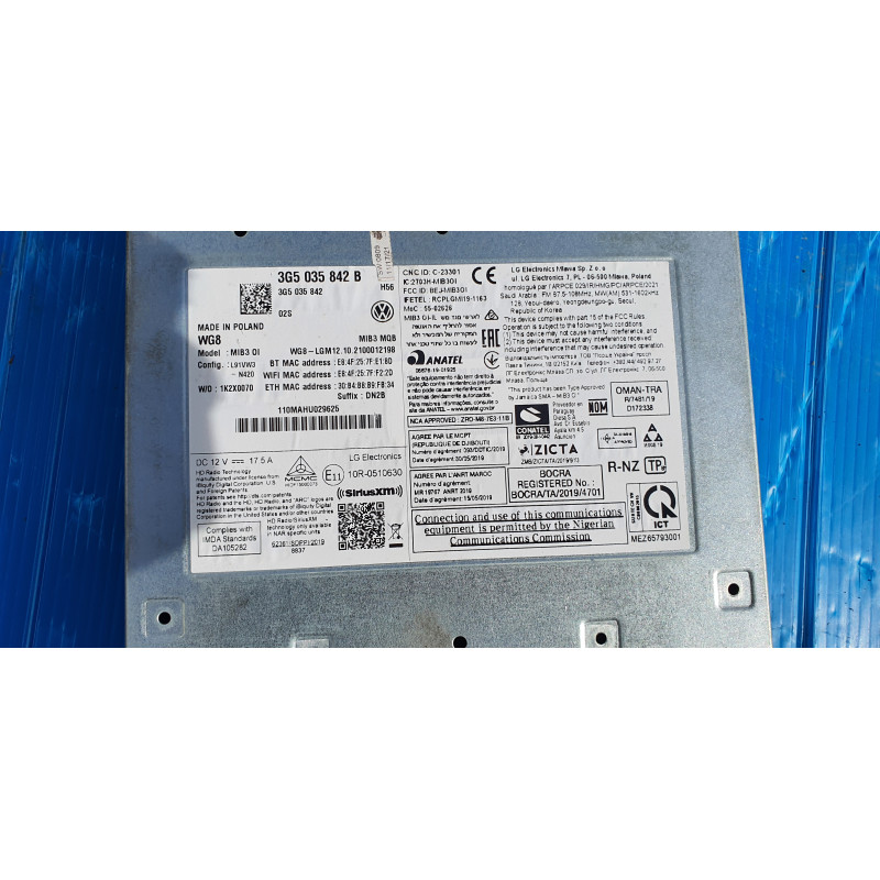 VOLKSWAGEN ATLAS SPORT TIGUAN TAOS JETTA ARTEON GPS MULTIMEDIA CONROL ...