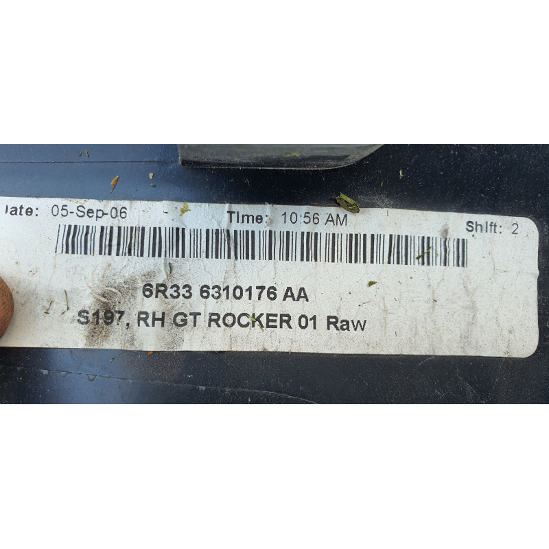 FORD MUSTANG GT S197 RIGHT ROCKER MOLDING PANEL 2005-2009 6R33-6310176 ...