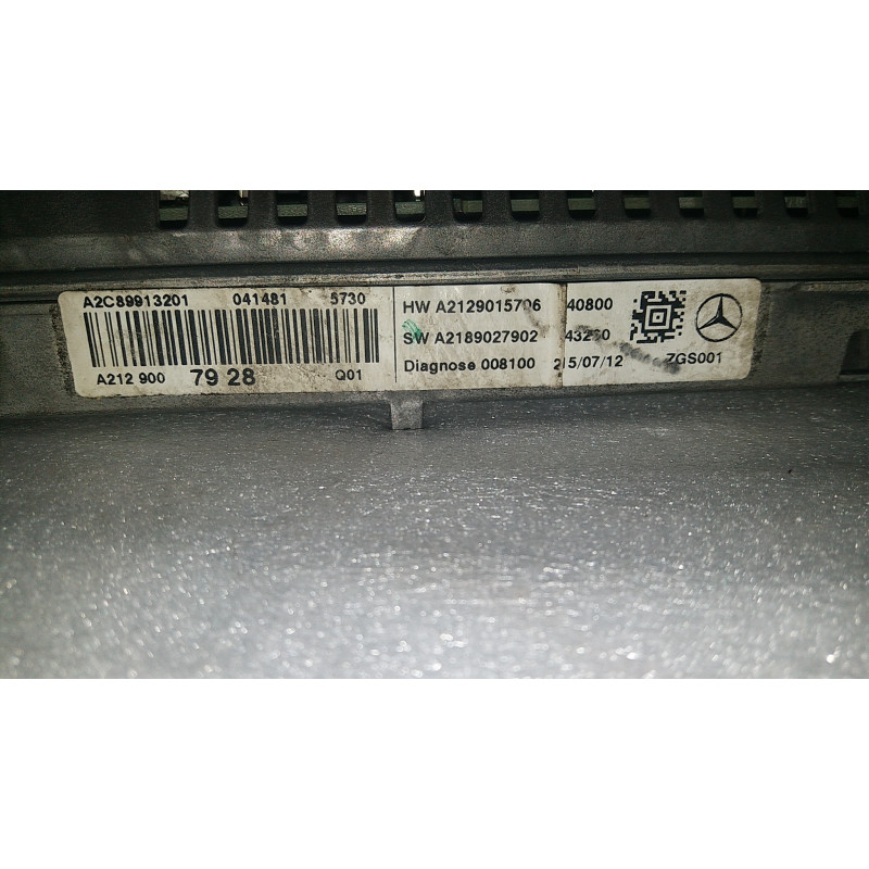 MERCEDES E W212 W207 LCD NAVI MONITOR SCREEN 2015-2017 A2129007928 ...