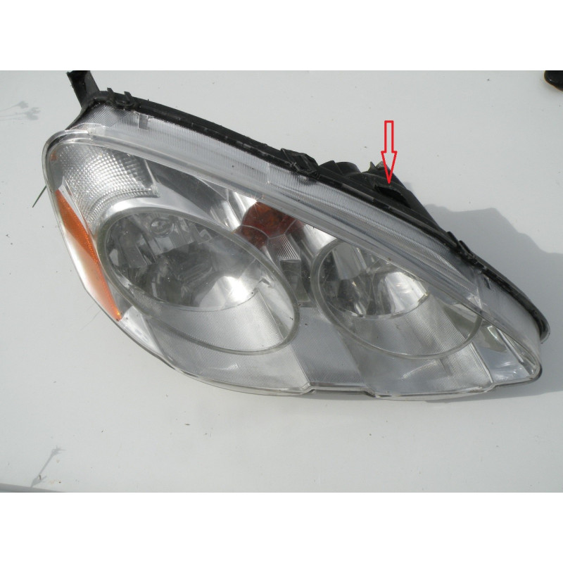 ACURA RSX RIGHT HEADLIGHT 2002-2004 TAB DEFECT KOITO 100-22388