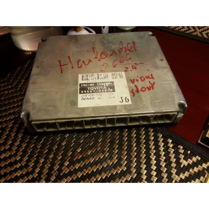 TOYOTA HIGHLANDER 2.4L ENGINE COMPUTER ECM 2007-2008 89661-48B20 USED